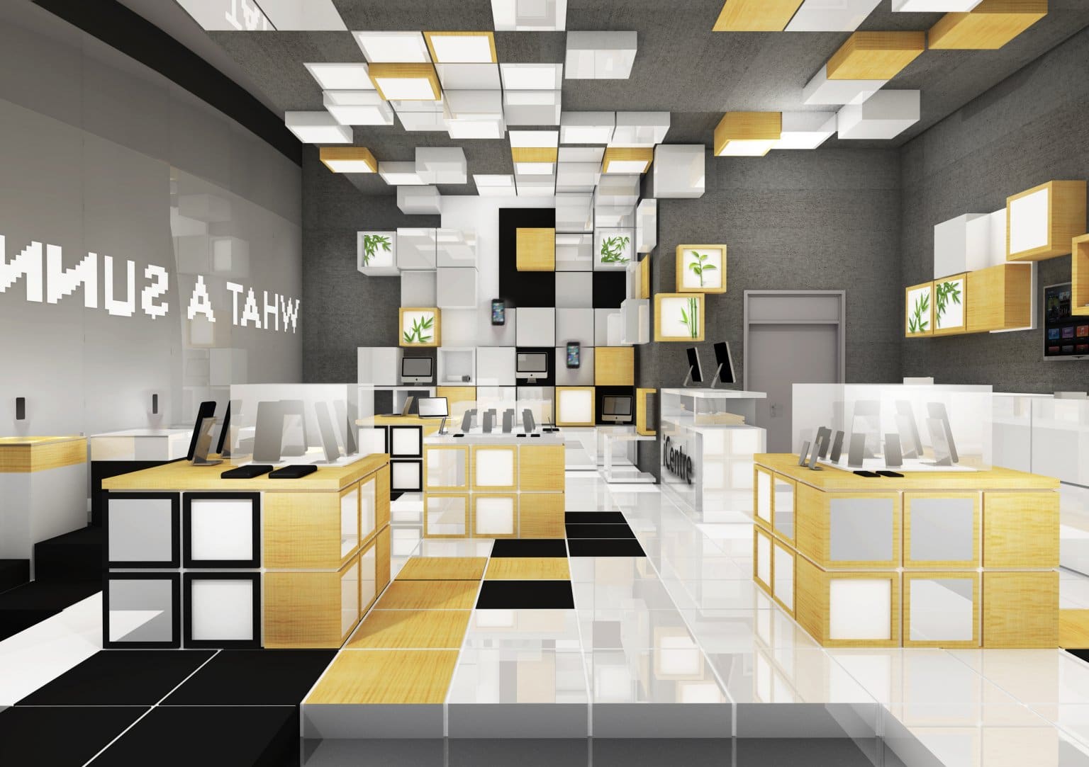 iCenter Shop in MegaMall - Tesseract Architects